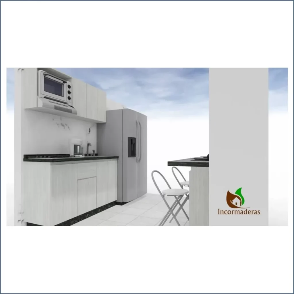 Cocina Integral Lineal 150 Granito Ubatuba Bogota – Incormaderas